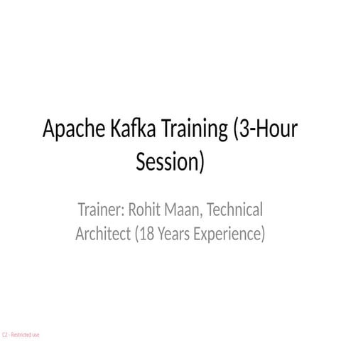Kafka_Training_Presentation.pptx persentation on kafka | PPTX