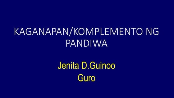 PAGSUSULIT-POKUS NG PANDIWA (Tagaganap at Layon).pptx