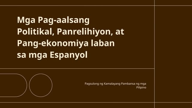 Paraan ng Pagtugon ng mga Fil sa kolonyalismong Espanyol | PPTX