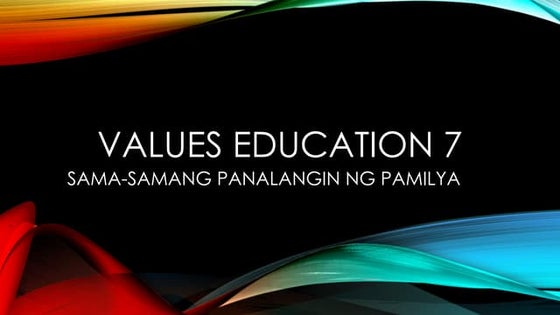 Panalangin Bilang Matibay na Pundasyon ng Pamilya Edukasyon sa Pagpapakatao 7 | PPTX