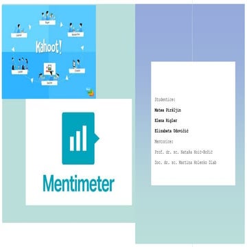 Kahoot&Mentimeter | PPTX