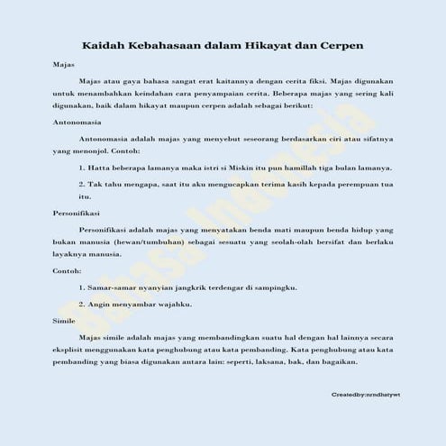 kaidah kebahasaan cerpen hikayat .pdf