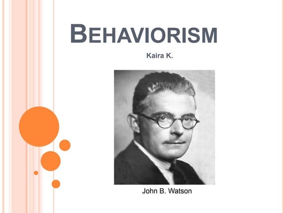 Behaviorism as a philosophy of education | PPT