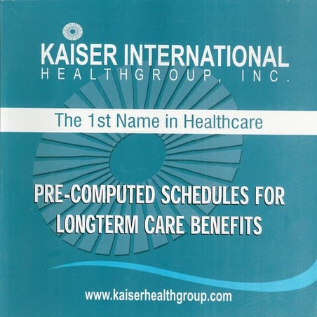 Kaiser pre computed schedule | PDF