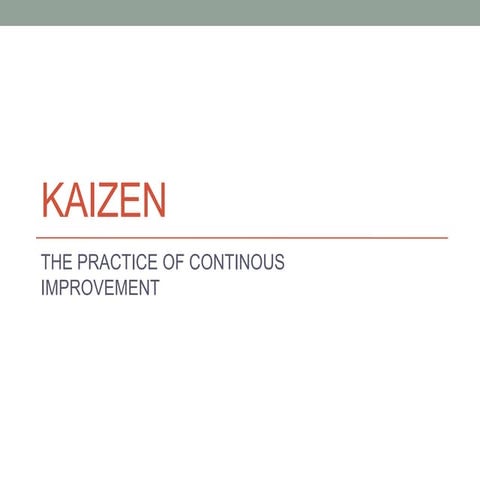 Kaizen | PPT