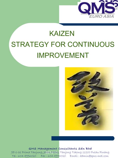 Kaizen (Continual Improvement) | PPTX