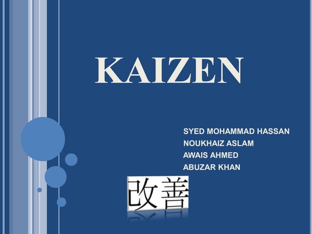 Kaizen PPT revised 2.pdf | Business | Business and Finance