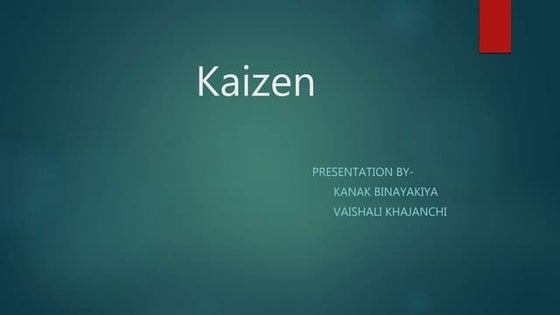 Kaizen | PPTX