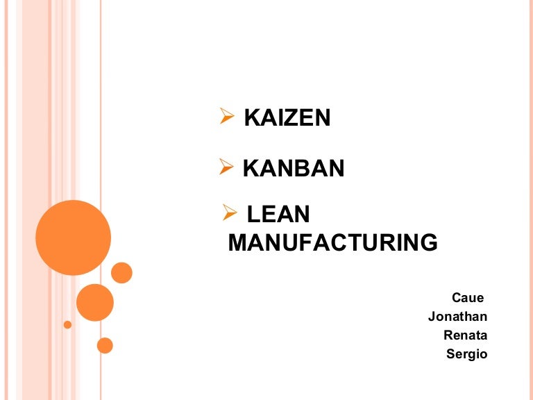 Kaizen kanban-lean manufacturing