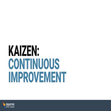 Kaizen improvement sejarah dan langkah langkah | PPT