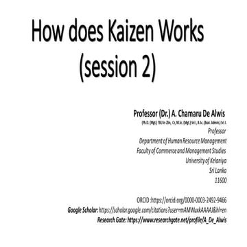 Kaizen introduction | PPT