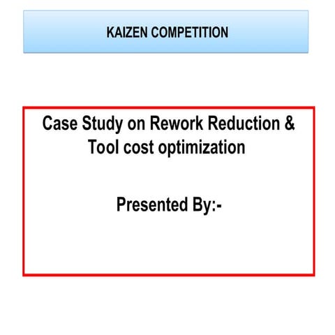 Kaizen Competition oil hole spm operation .ppt