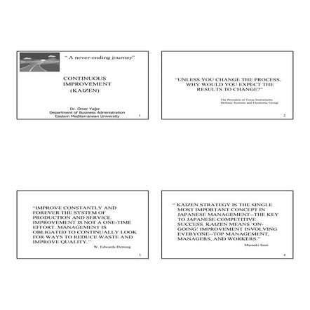 Kaizen overview | PDF