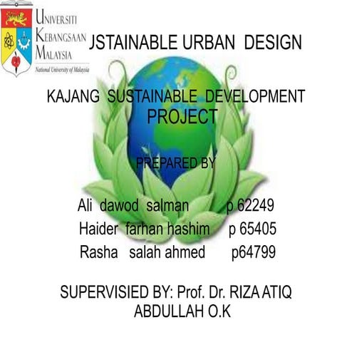 Kajang sustainable development (1) | PPTX