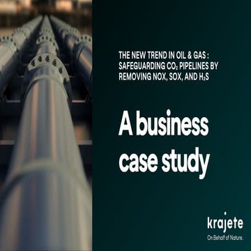 Oil & Gas Pipeline Integrity: Regenerative NOx & SOx Reduction for Ultra-Pure CO2 Transport | PDF