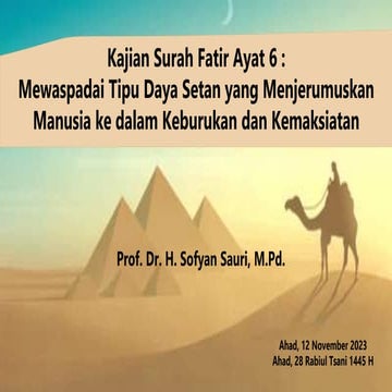 Kajian Ahad, 12 November 2023 Prof.Dr. H. Sofyan Sauri, M.Pd..pptx