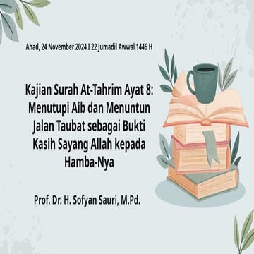 Kajian Ahad, 24 November 2024 - Prof. Dr. H. Sofyan Sauri, M.Pd..pptx
