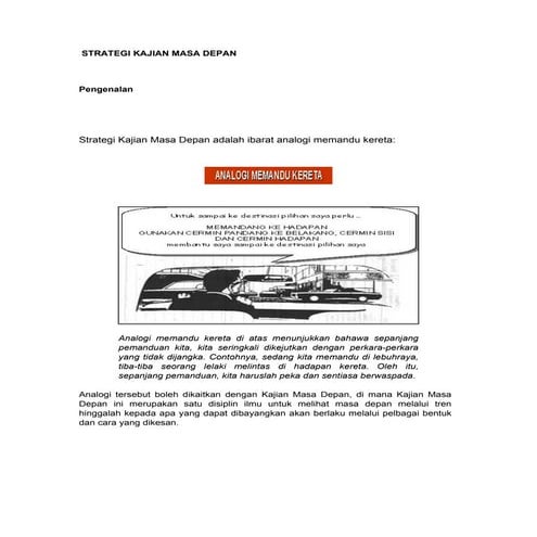 Kajian masa depan | PDF