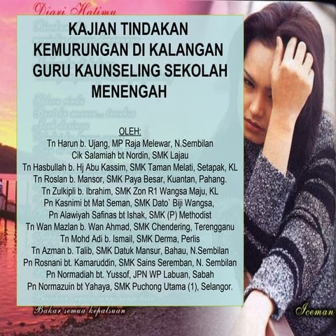Kajian tindakan murung | PPT
