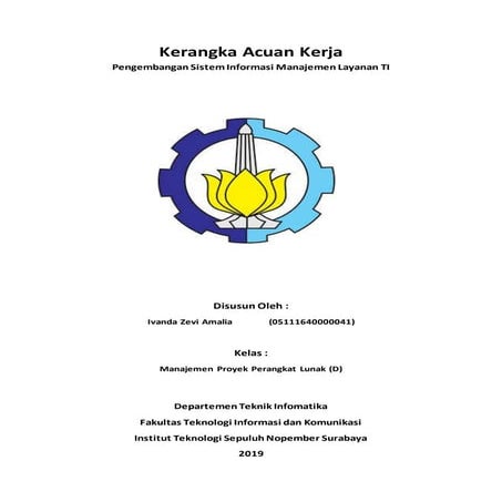 KAK Sistem Informasi Manajemen Layanan TI | PDF