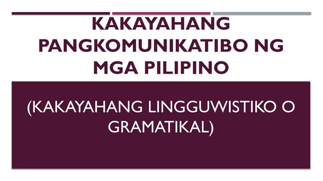 Pang abay na ingklitik, kondisyonal at kusatibo (DISCUSSION) | PPTX