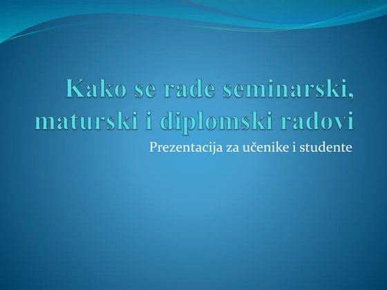 Kako napisati naucni rad, gde ga objaviti i kako ga prezentovati - Sasa ... Kako napisati naucni rad, gde ga objaviti i kako ga prezentovati - Sasa ...