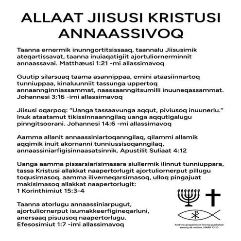 Kalaallisut Gospel Tract - ONLY JESUS CHRIST SAVES.pdf