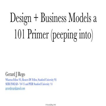 Design + Algorithms How to identify and create value | PPT