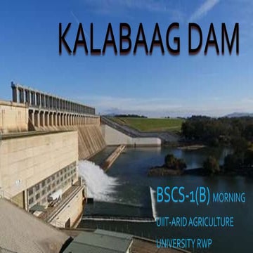 Kalabaag dam | PPTX