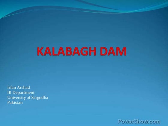 Kalabagh dam | PPT