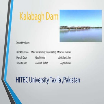 Kalabagh dam | PPTX