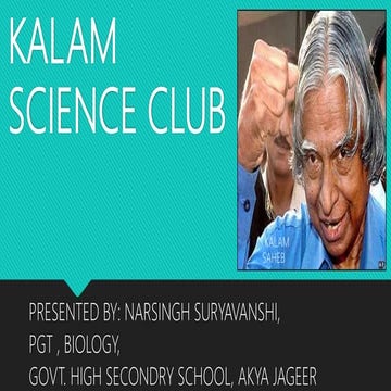 Kalam science club | PPTX