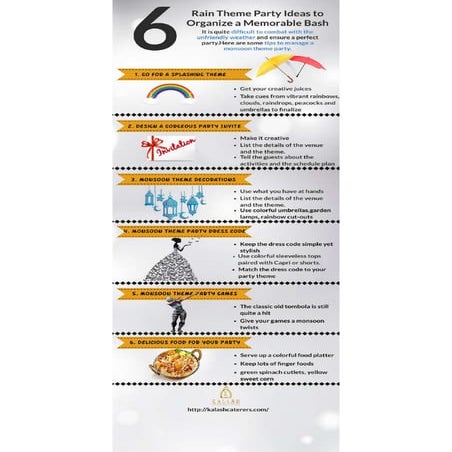 6 Rain Theme Party Ideas to Organise a Memorable Bash | PDF