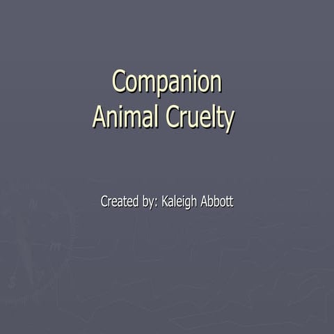 Animal Cruelty | PPT