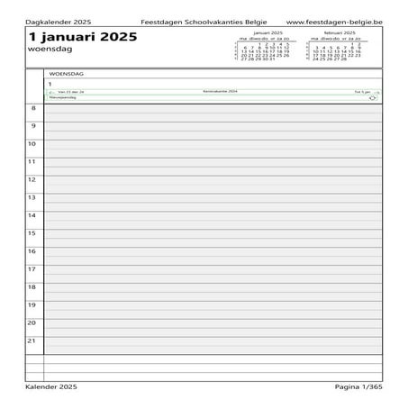 kalender-2025-dagkalender-a4-gratis-download-belgie-feestdagen ...