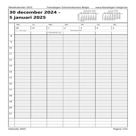 kalender-2025-weekkalender-a4-gratis-download-belgie-feestdagen ...