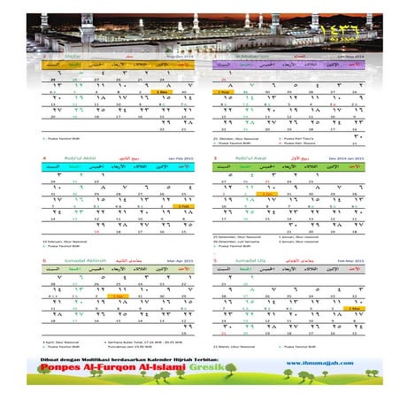 Kalender Hijriah Baru 1436 H | PDF