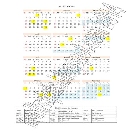 Kalender 2014 | PDF