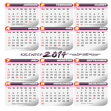 Kalender 2014 | PDF