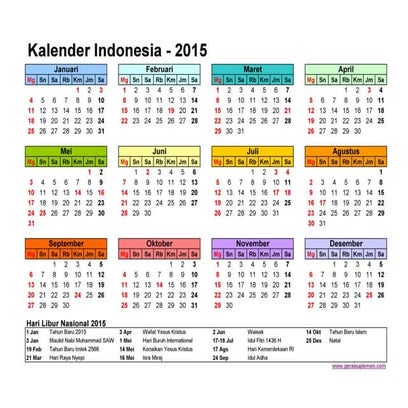 Kalender 2015 | DOCX