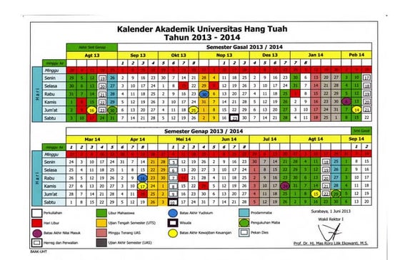 Kalender akademik 2012 2013 0001-new | PDF