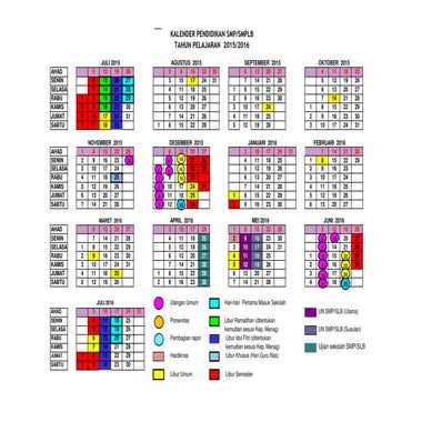 Kalender akademik 2015 2016 | PDF