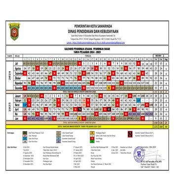 Kalender Pendidikan 2024-2025 kurikulum merdeka | PDF