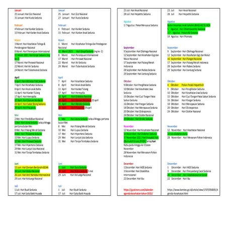 Kalender Peringatan Hari Kesehatan.docx