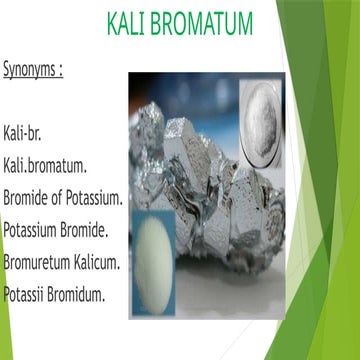KALI BROMATUM homoeopathic drug indications | PPT