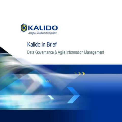 Kalido In Brief | PPTX