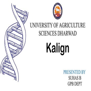 Kalign Bioinformatic Tool For Multiple Sequence Alignment Ppt