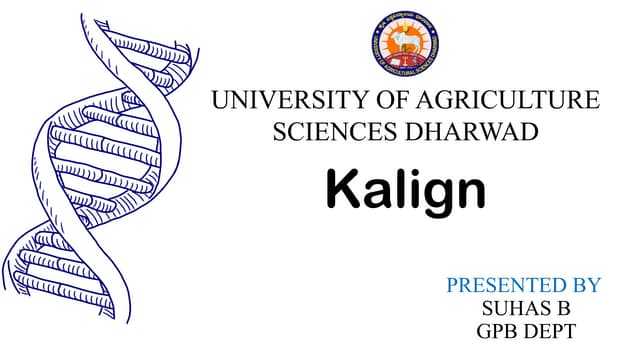 Kalign Bioinformatic Tool For Multiple Sequence Alignment Ppt