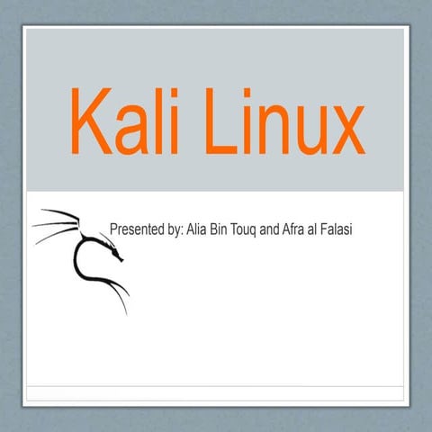 Kali Linux | PPTX