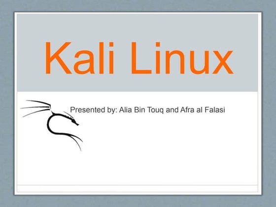 Kali linux | PPT